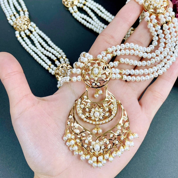 Shop Premium Gold Rani Haar Sets Online | Traditional Indian Long ...